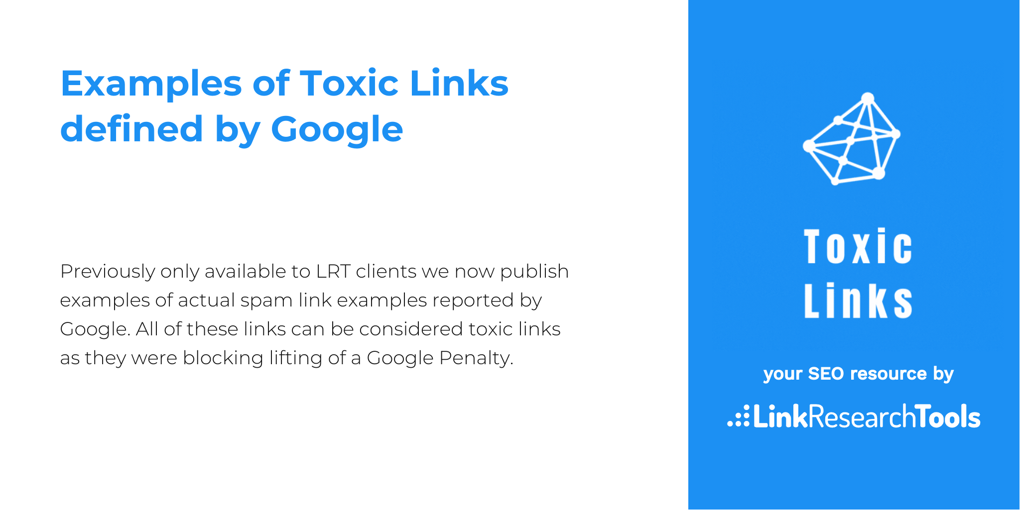 Examples of Toxic Links defined by Google - Toxic Links